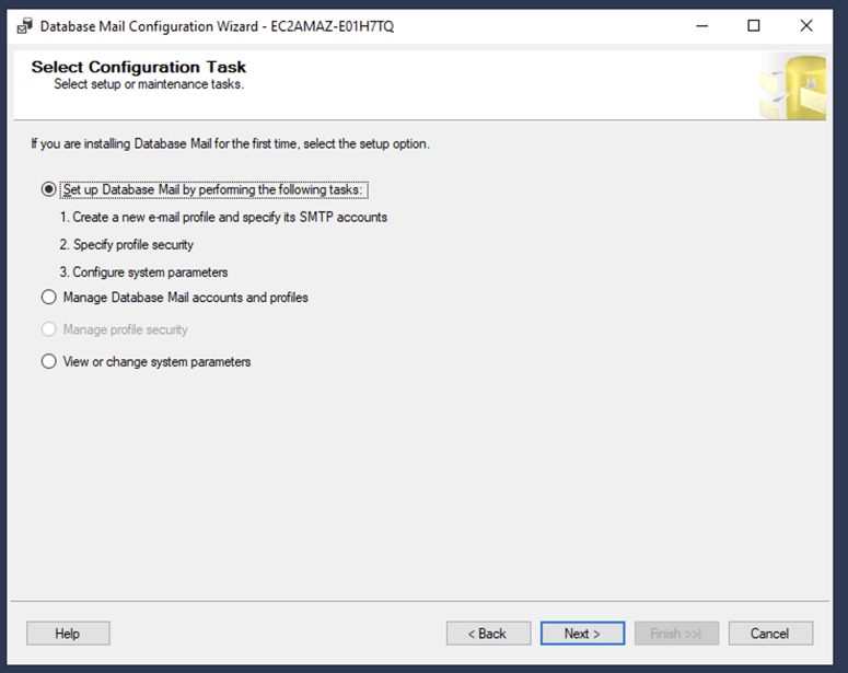 Setting Up Database Mail and SQL Agent Alerts Setting Up Database Mail and SQL Agent Alerts